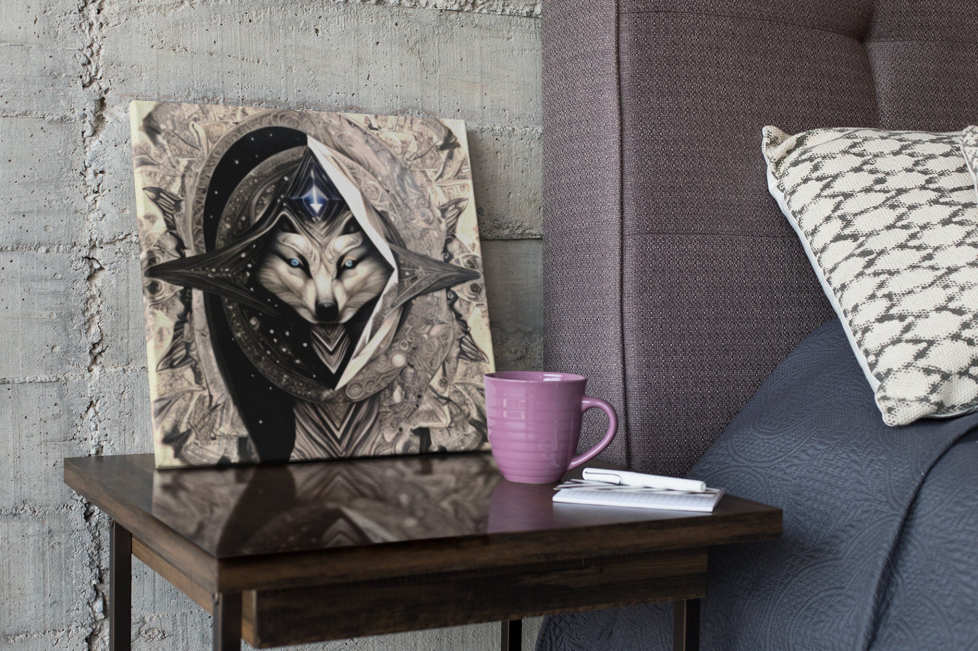 The Wolf in the Frame - Etsy