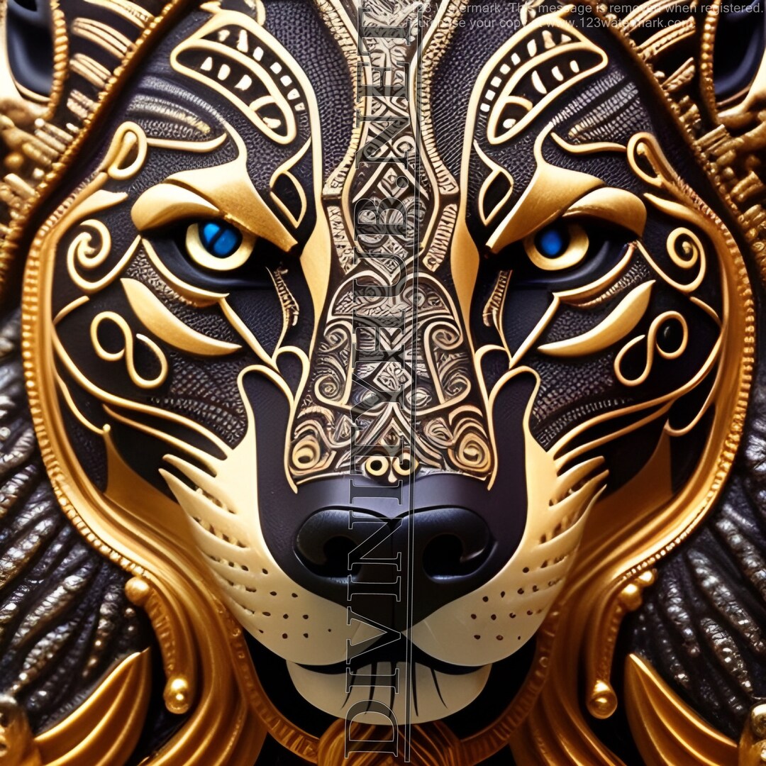 Infinite Lion, Digital Download, Home Decor, Printable - Etsy