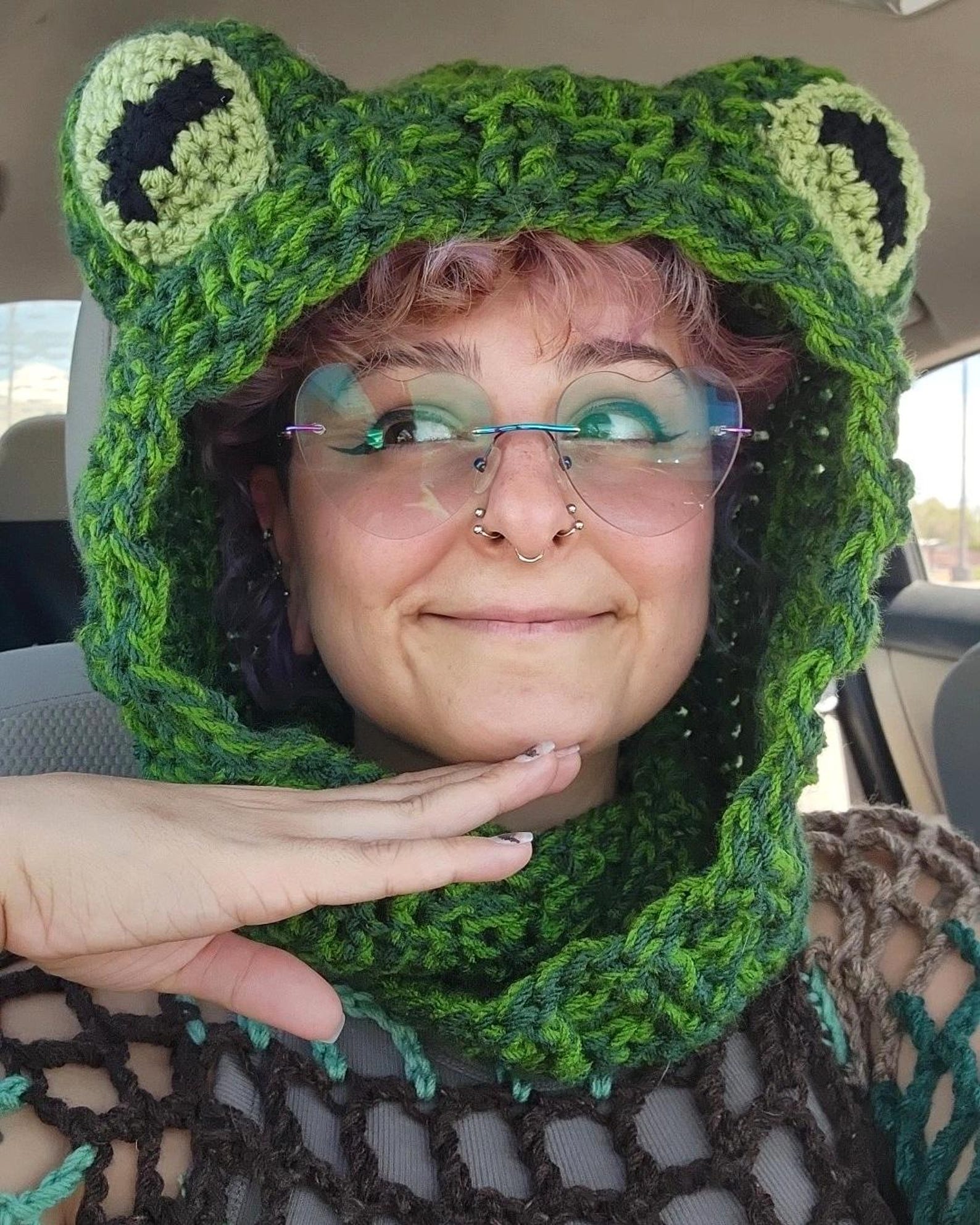 Custom Squeaky Frog Hood - Etsy