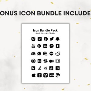 Editable Business Sign Template Bundle, Scan to Pay Sign, Social Media ...