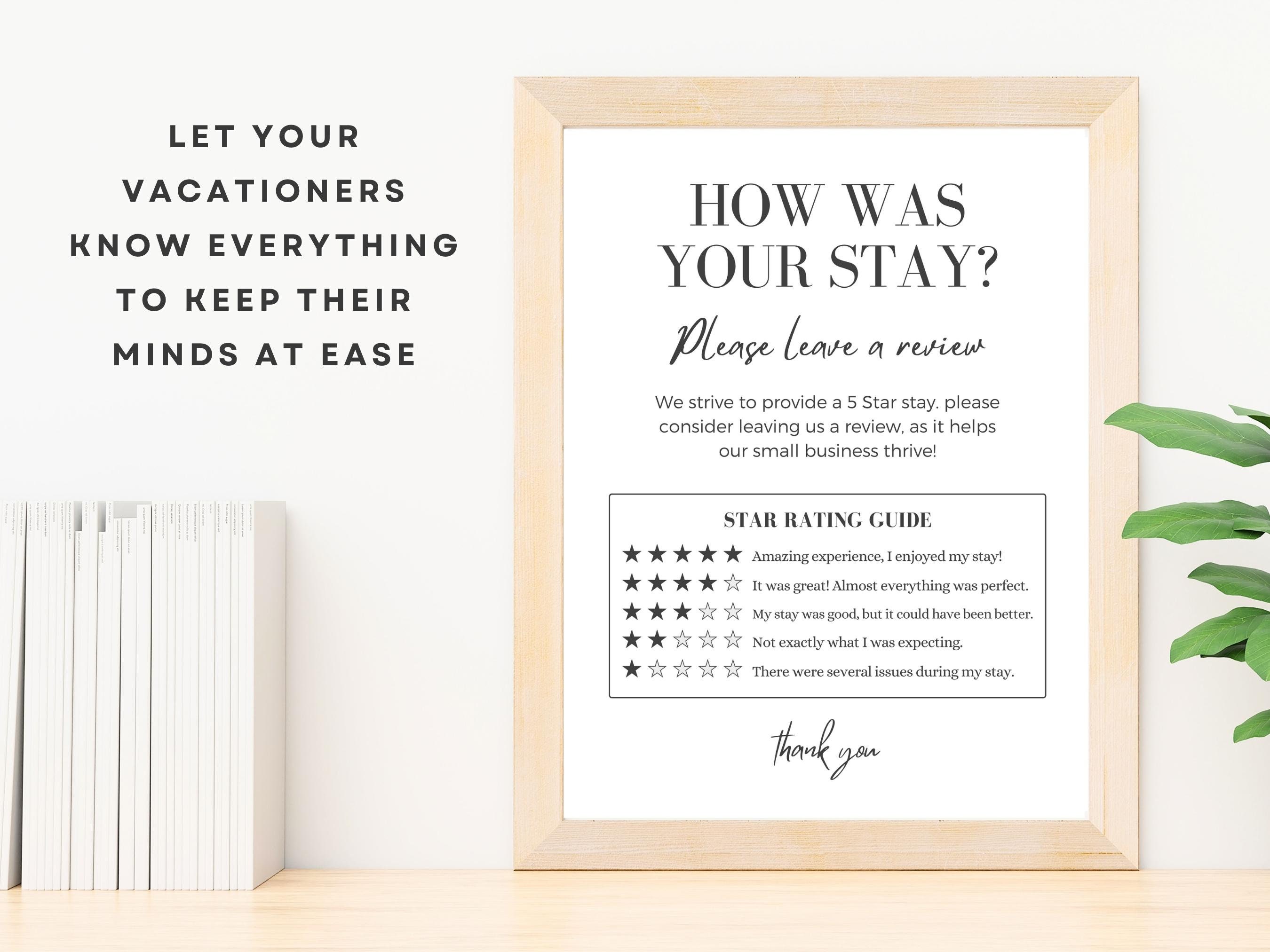 Airbnb Sign Bundle Template VRBO Signage Signs for Rental Home - Etsy