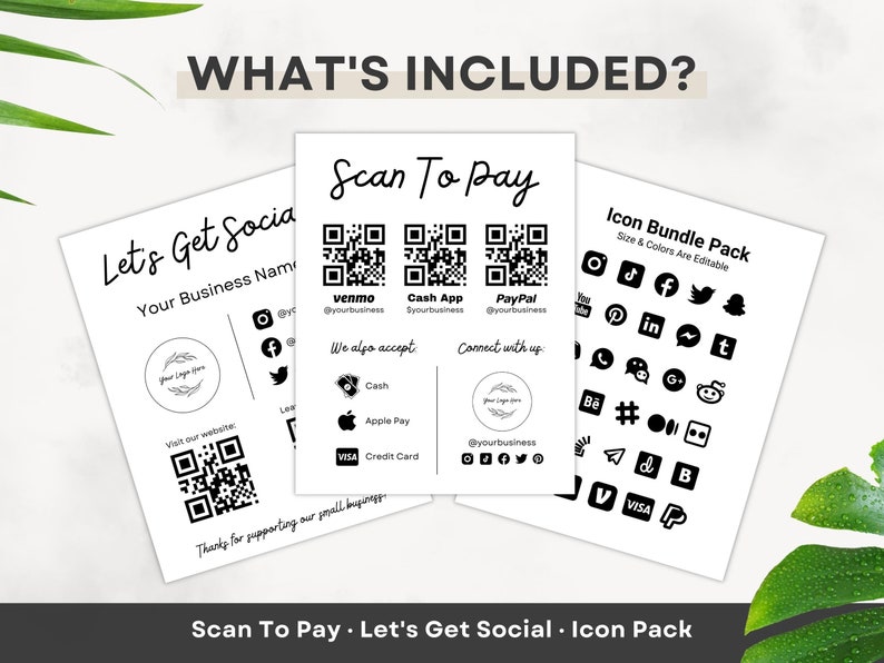 Editable Scan to Pay Card QR Code Sign Template Cashapp - Etsy UK