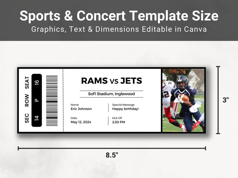 Editable Event Ticket Template Bundle DIY Event Ticket - Etsy