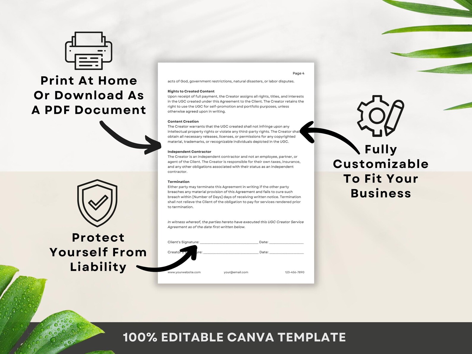 UGC Creator Contract Template UGC Template Professional UGC - Etsy UGC Creator Contract Template UGC Template Professional UGC - Etsy