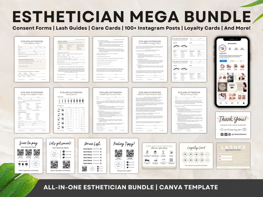 Esthetician Forms Bundle, Esthetician Consent Forms Esthetician ...