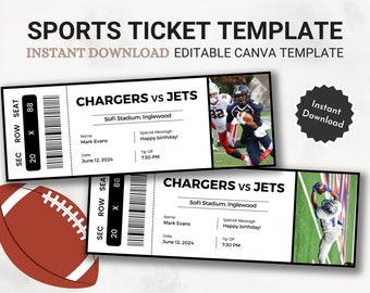 Editable Concert Ticket Template, DIY Event Ticket, Surprise Gift ...