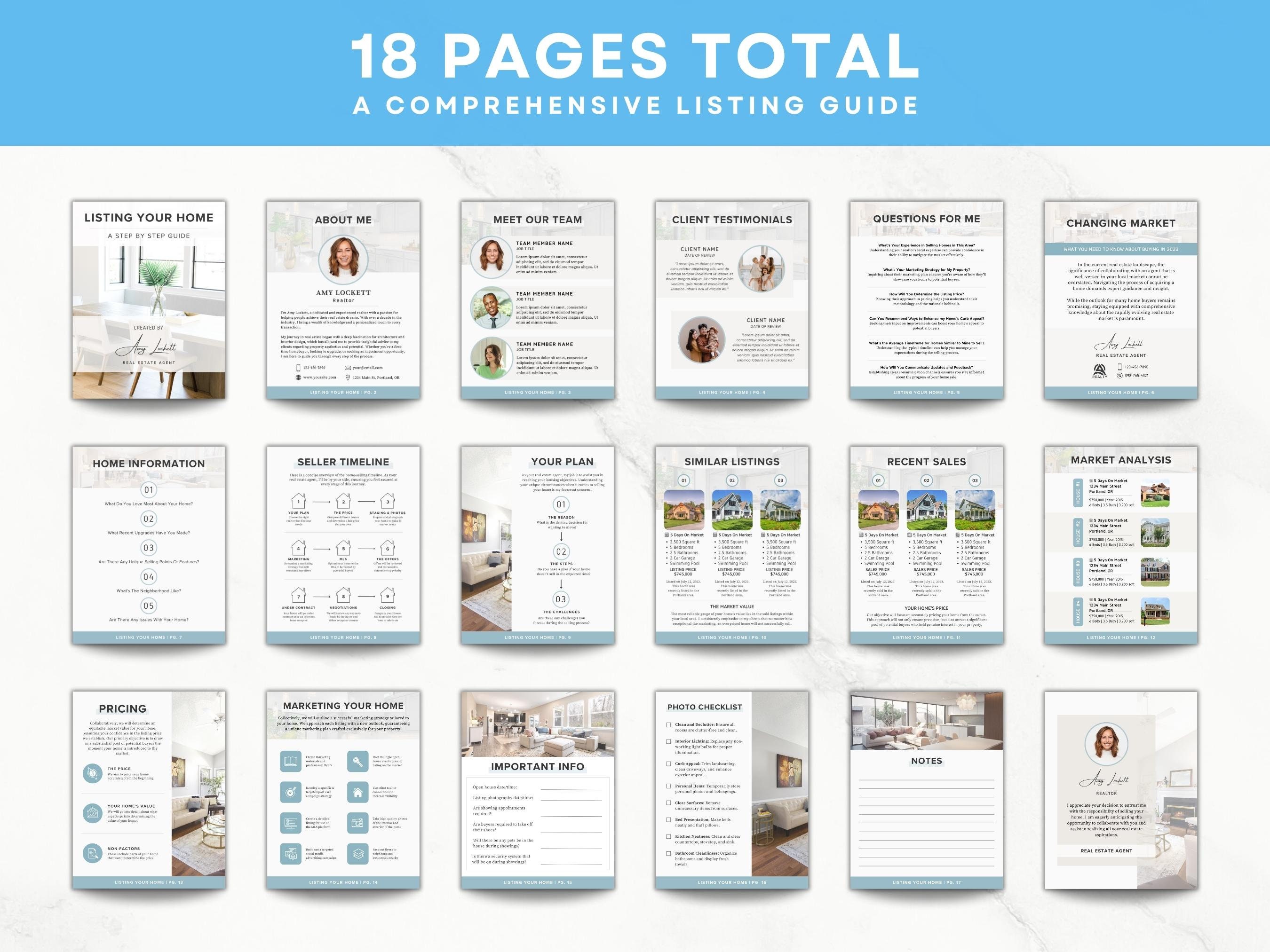 Real Estate Listing Presentation, Real Estate Marketing Home Seller ...