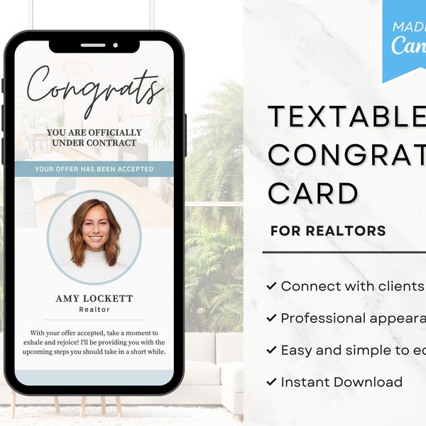 Congratulations Under Contract - Etsy