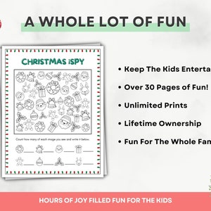 Printable Christmas Game Bundle, for Kids Family Holiday Games, Virtual ...