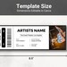 Editable Concert Ticket Template, DIY Event Ticket, Custom Concert ...