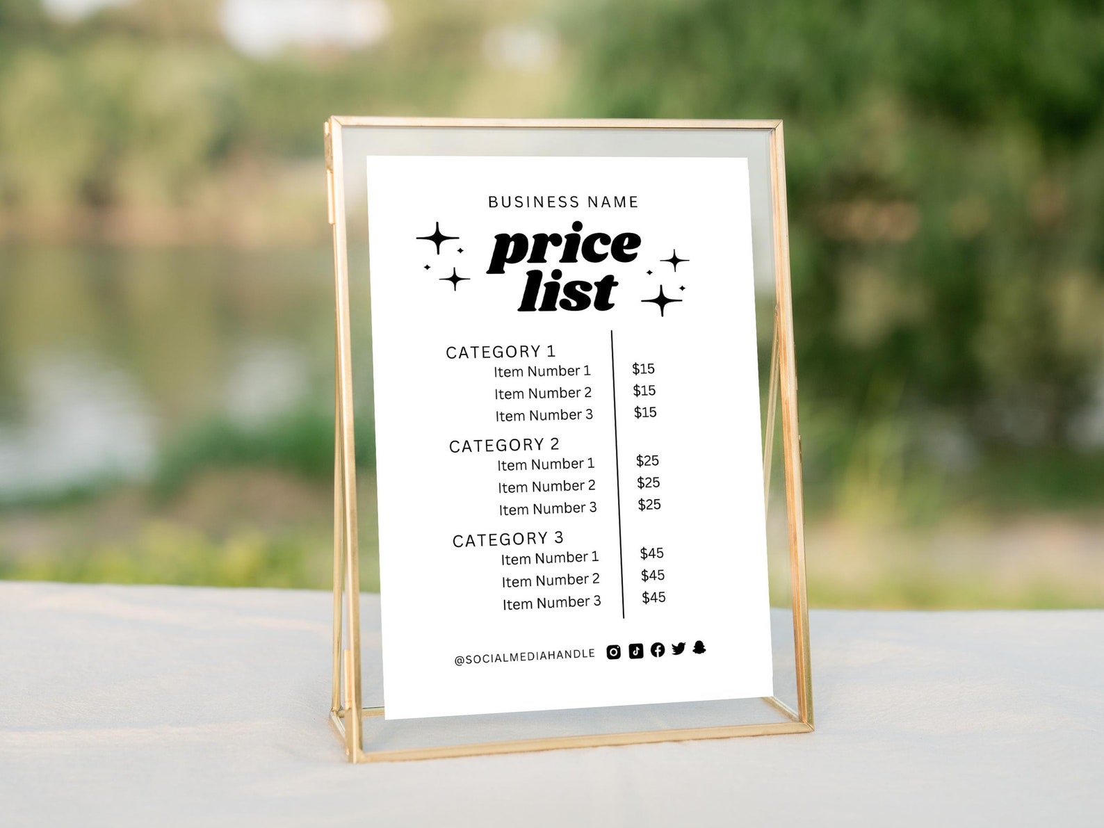 Printable Scan to Pay Sign, Price List Template, DIY QR Code Sign ...