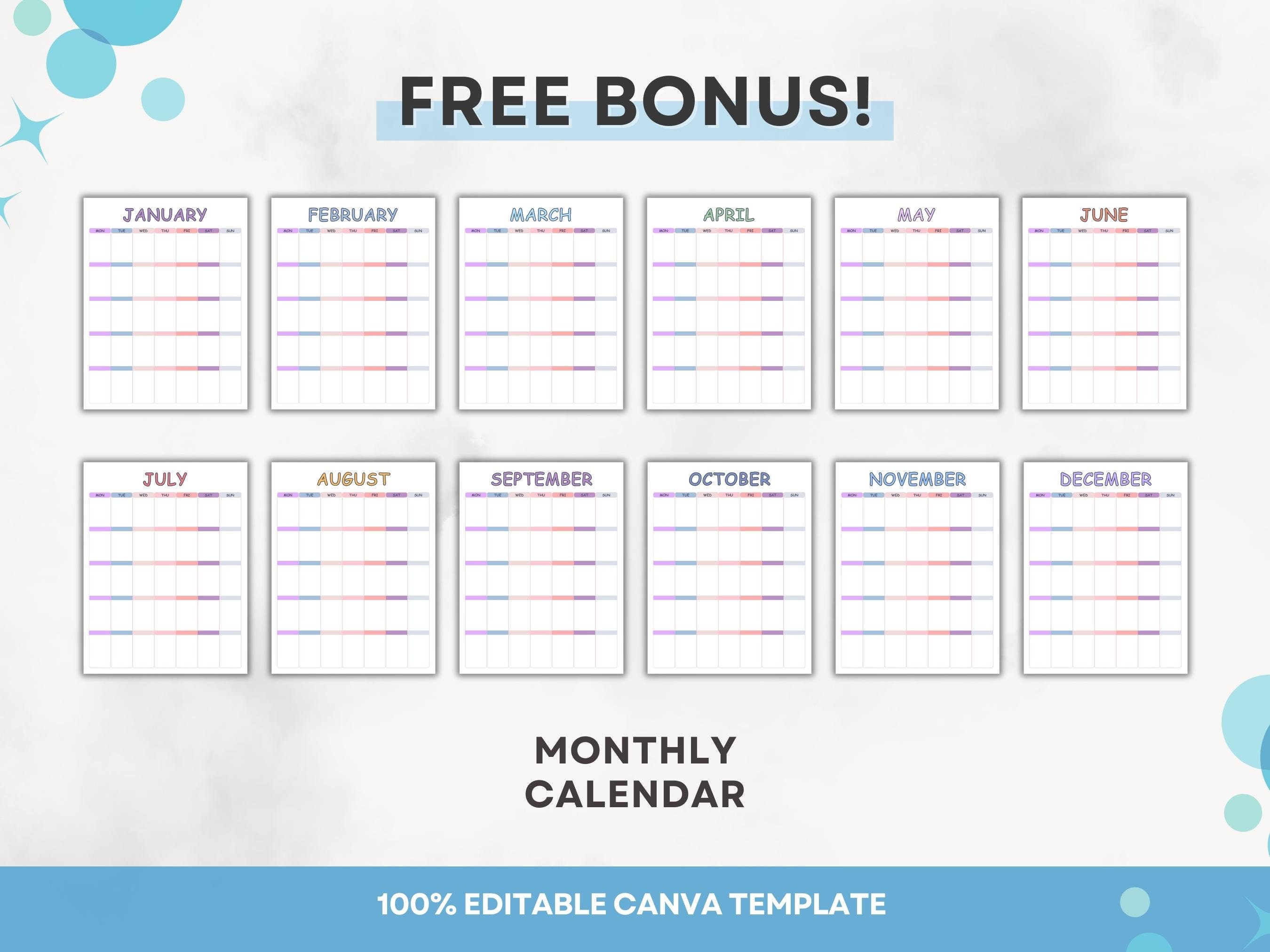 Editable Kids Chore Chart Bundle Reward Allowance Behavior - Etsy