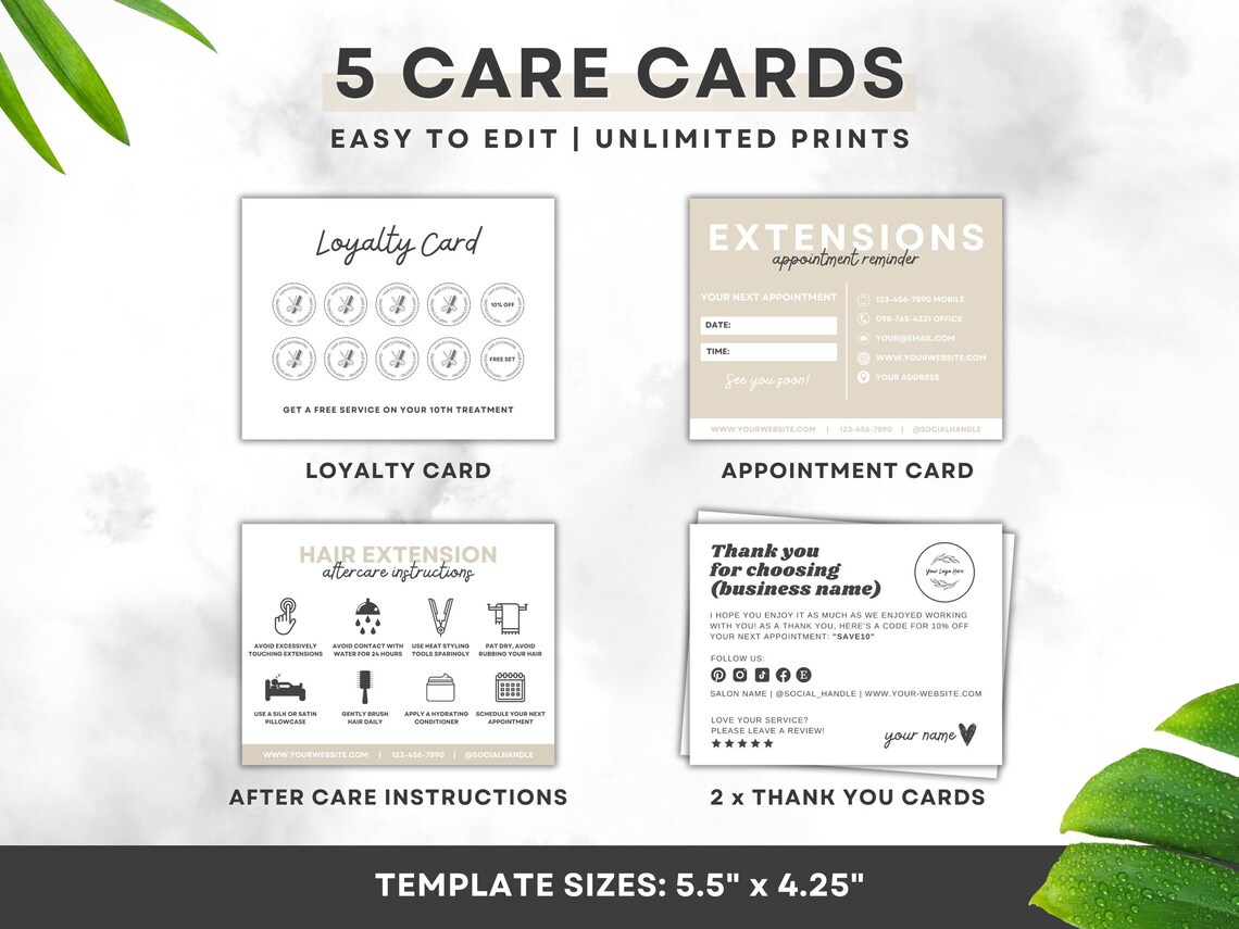 Hair Extension Forms, Editable Hair Extensions Intake Consent ...