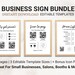 Small Business Social Media Sign Template Starter Kit, QR Code Sign ...