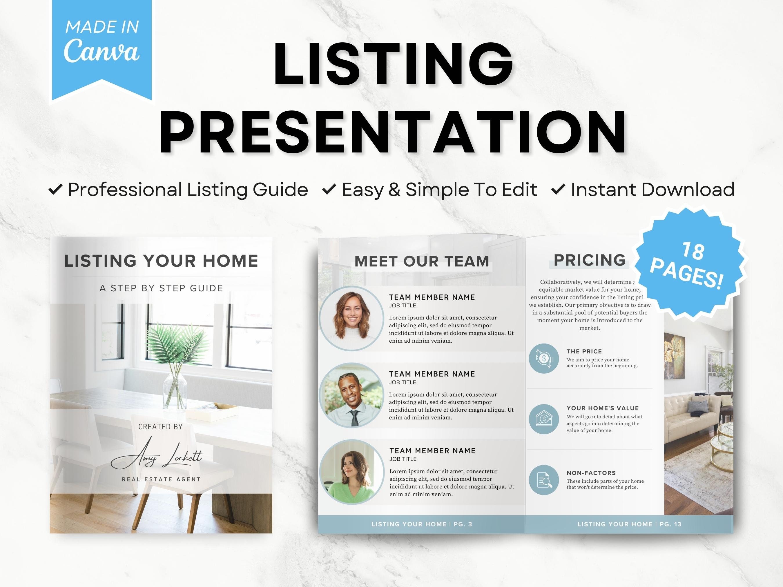 Real Estate Selling Guide, Real Estate Marketing Home Listing ...