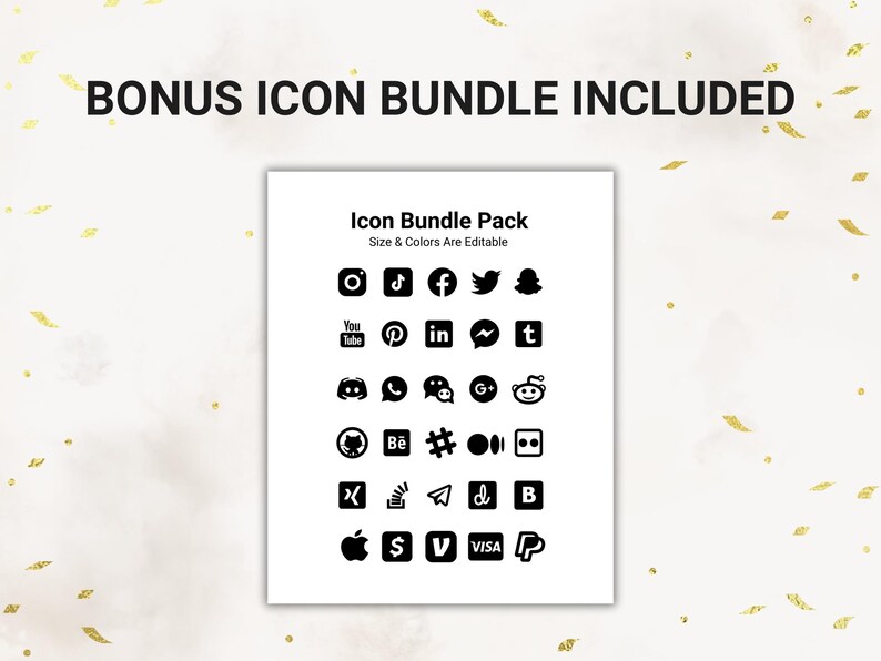 Business Sign Templates Bundle, Custom QR Code Sign, Printable Social ...