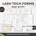 Digital Lash Chart Guide, Printable Lash Poster, Eyelash Extension ...