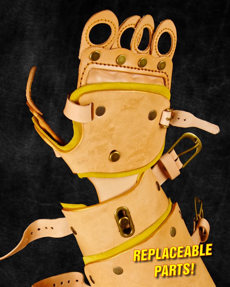 Samurai Style MUSASHI Functional Leather Gauntlets Armor, Larp ...