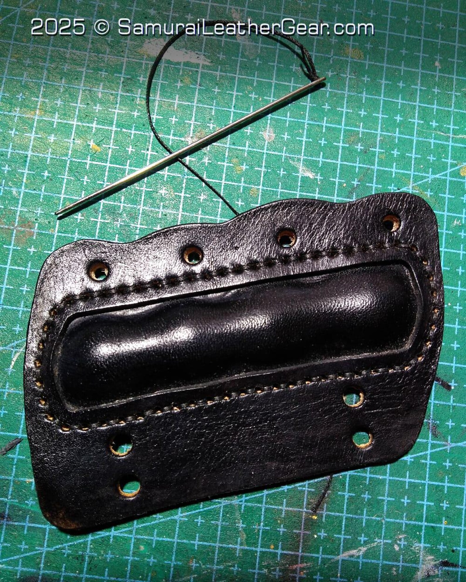 Samurai Style Black LEATHER Functional Gauntlets --- Armor, Larp ...