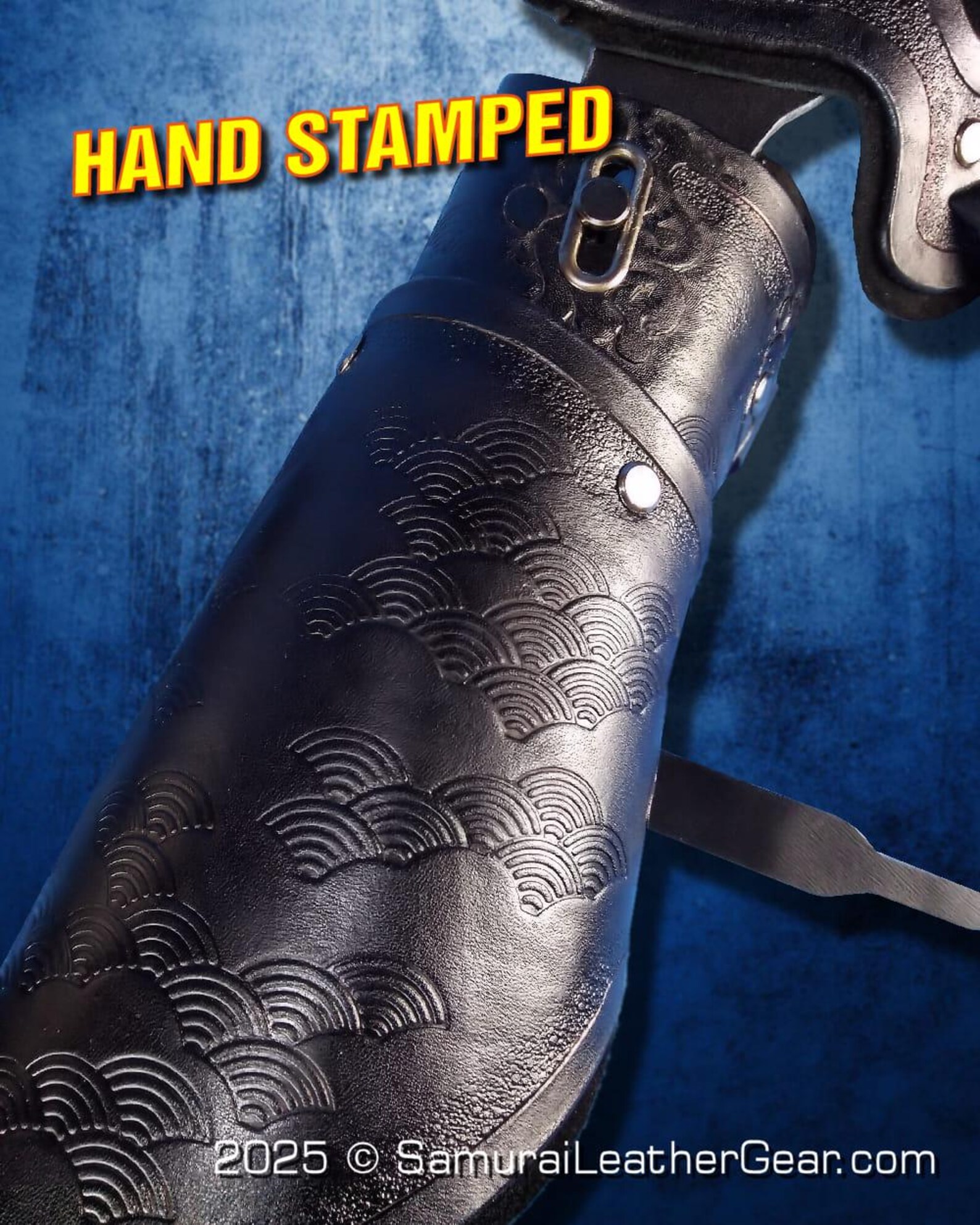 Samurai Style Black LEATHER Functional Gauntlets --- Armor, Larp ...