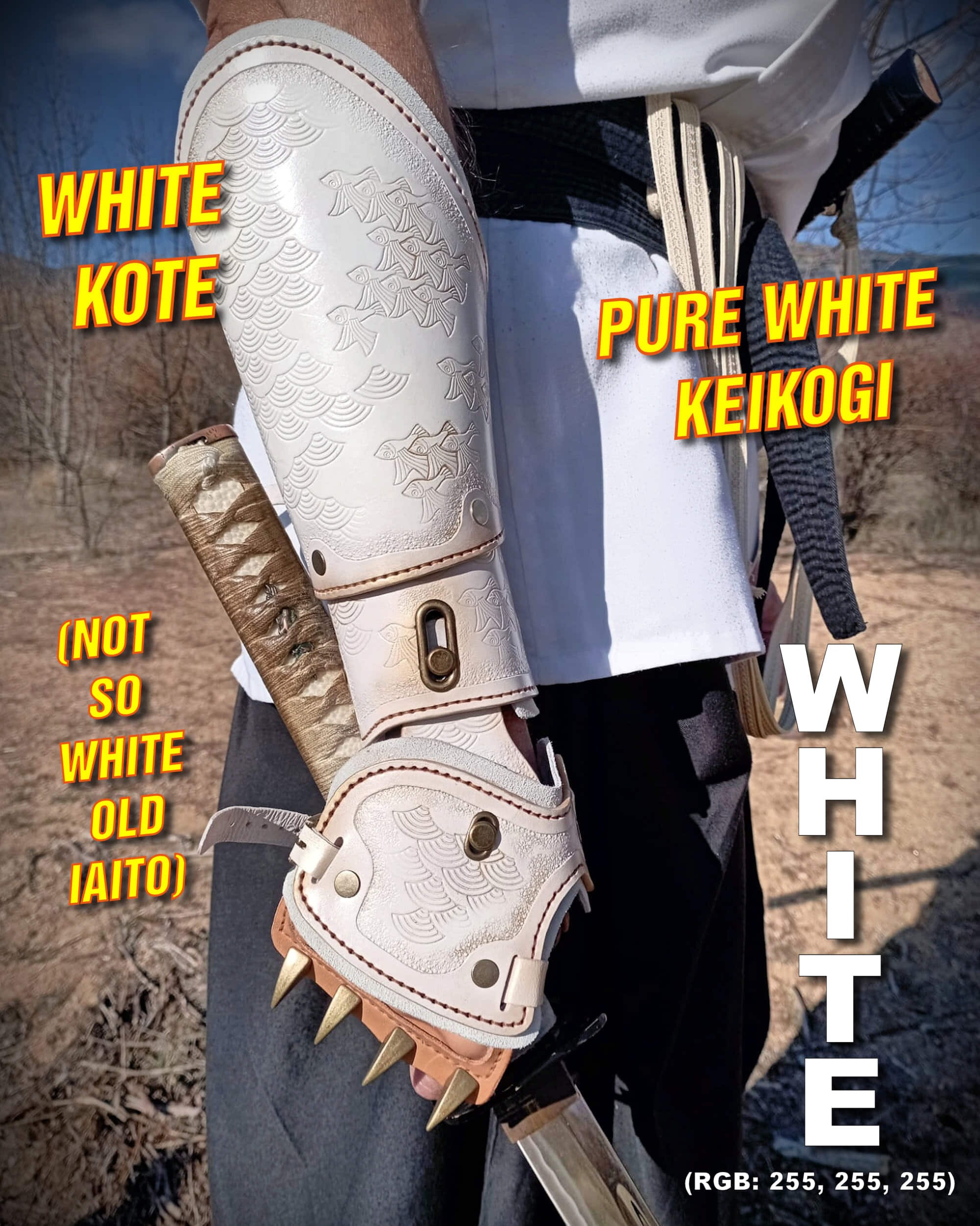 Truly UNIQUE Samurai Style White LEATHER Gauntlets Samurai - Etsy