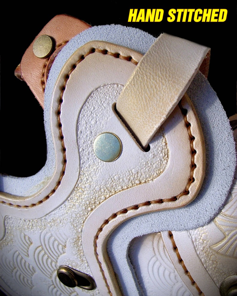 Samurai Style White LEATHER Functional Gauntlets --- Samurai Gauntlets ...