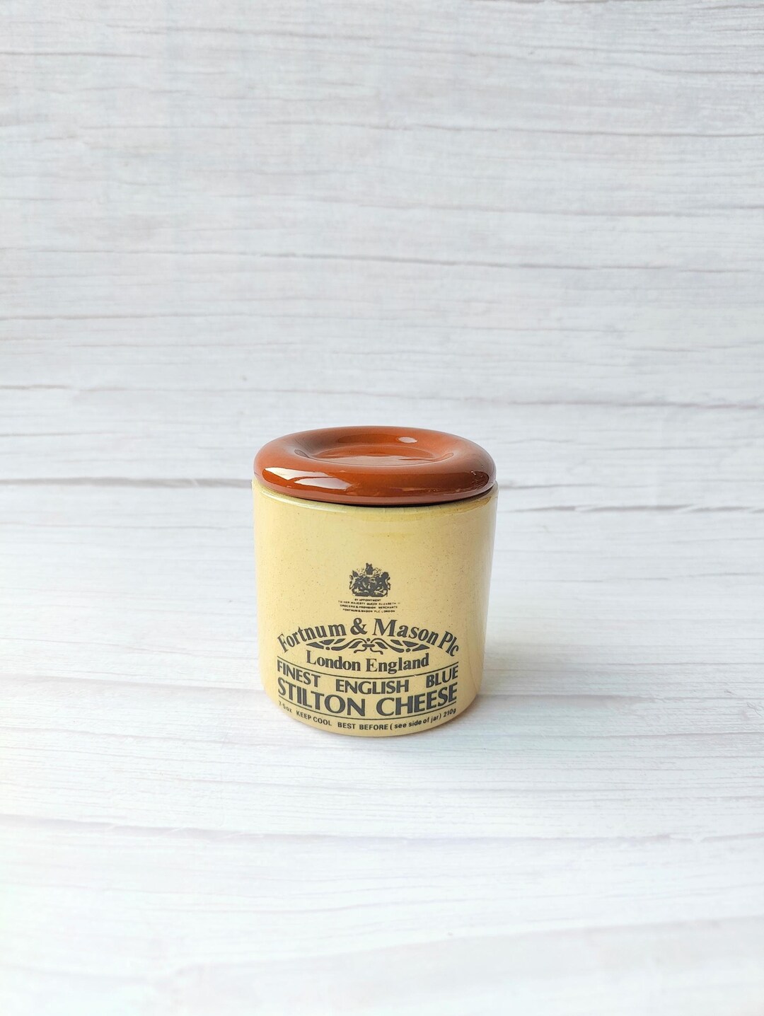 Vintage Fortnum & Mason Finest English Blue Stilton Cheese Stoneware ...