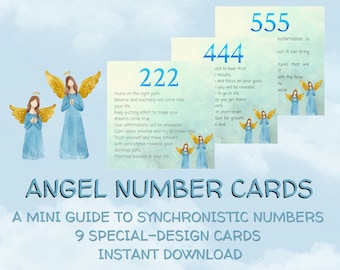 Printable Angel Messages Cards - Etsy