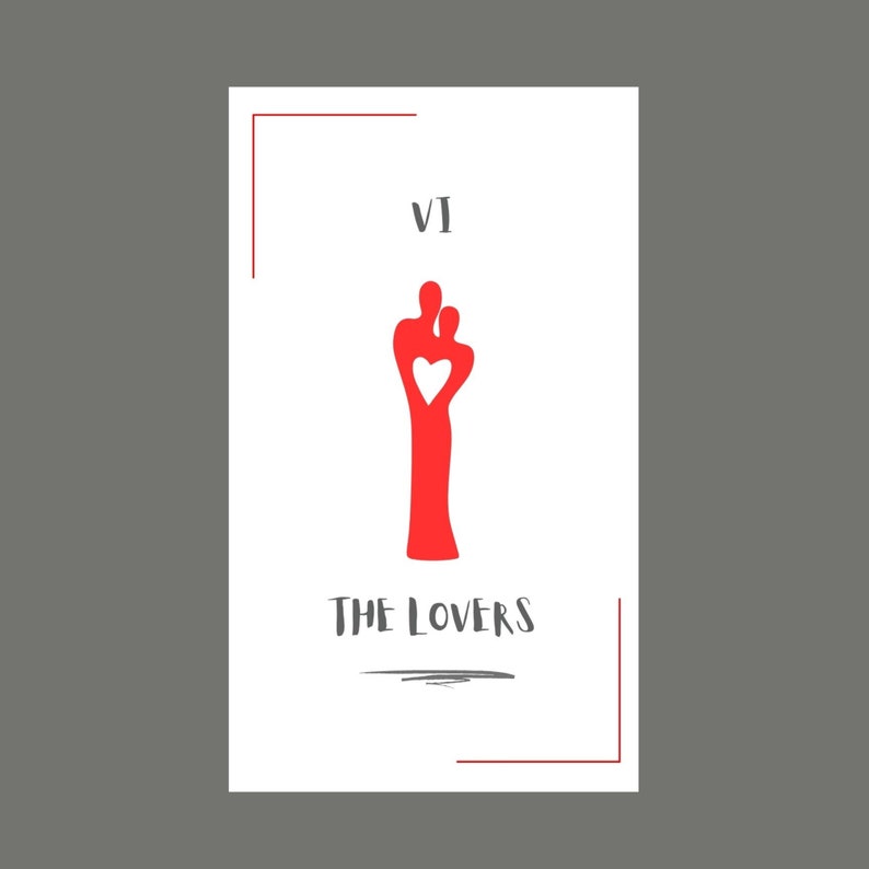 PRINTABLE Tarot Deck 7x12 Cm Handmade Red & White Tarot - Etsy