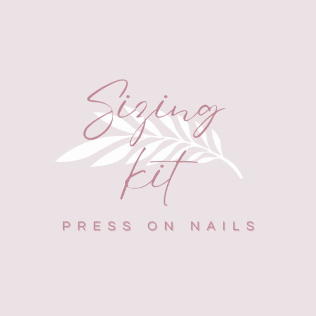 Nail Size Chart Sizing Kit for Press on Nails - Etsy