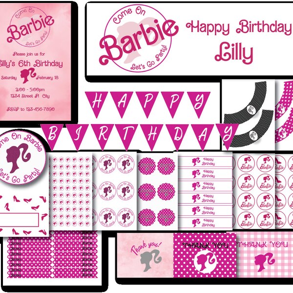 Barbie Banner - Etsy
