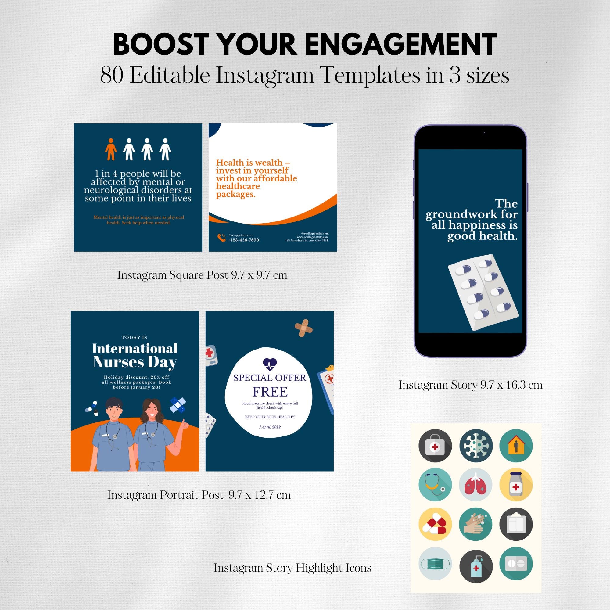 Medical Canva Templates, Healthcare Content, Hospital Medicine ...