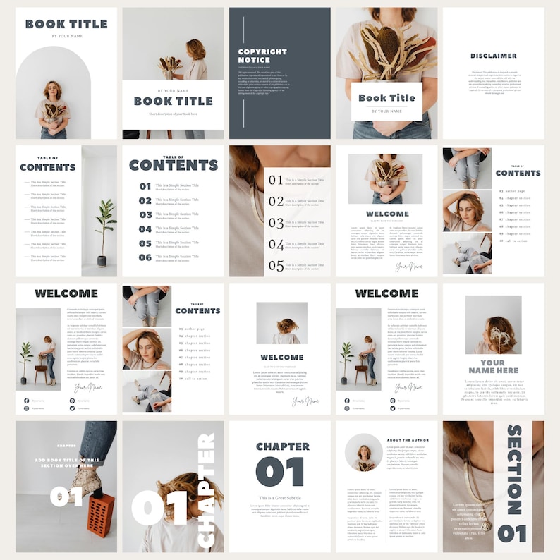 Ebook Template Canva Coaching Guide Book Canva Template Lead Magnet ...