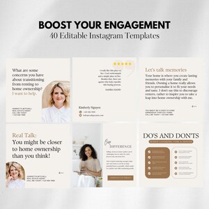 Real Estate Instagram Post Templates | Realtor Instagram Templates ...