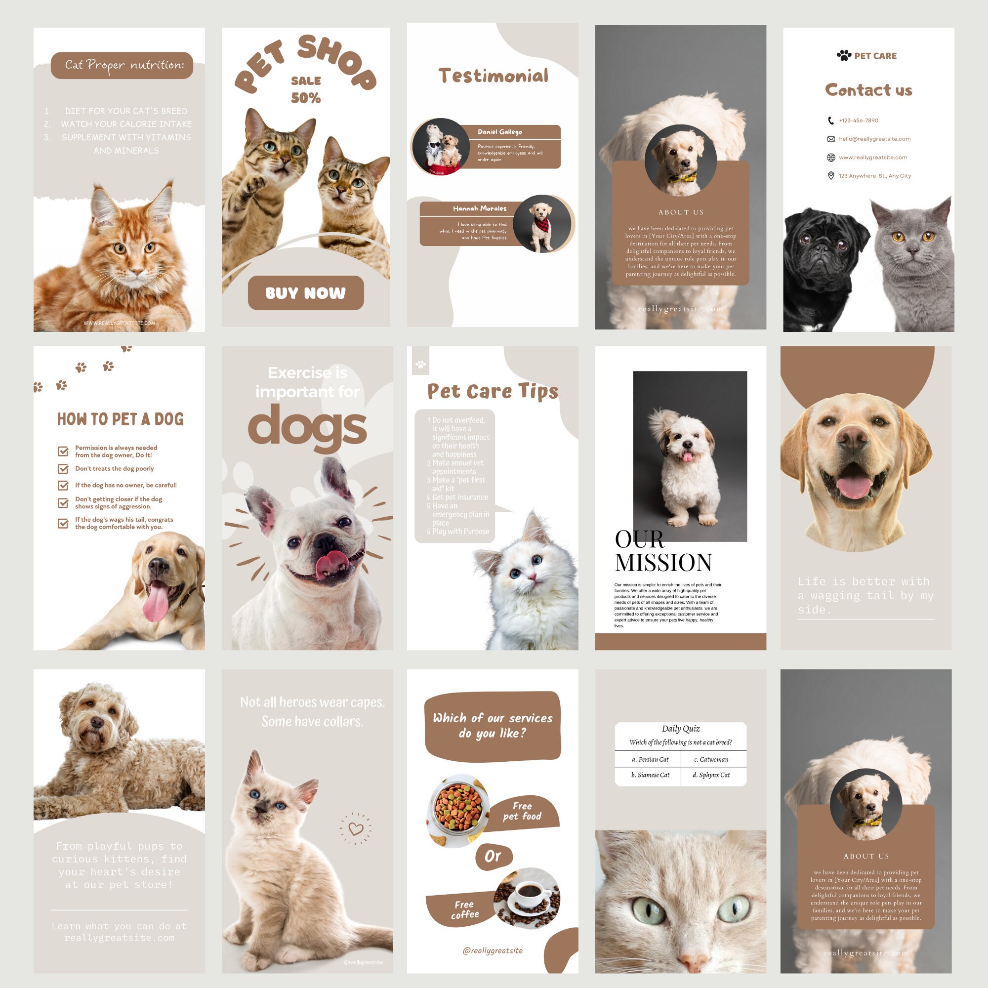 Pets Instagram Template Pet Instagram Story Template Pets Instagram ...