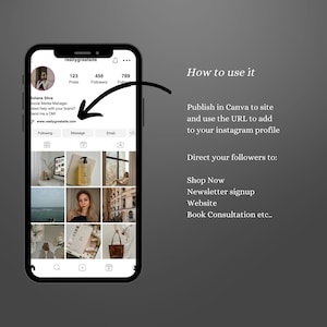 Link in Bio Template Canva| Linktree Canva Template| Instagram Landing ...