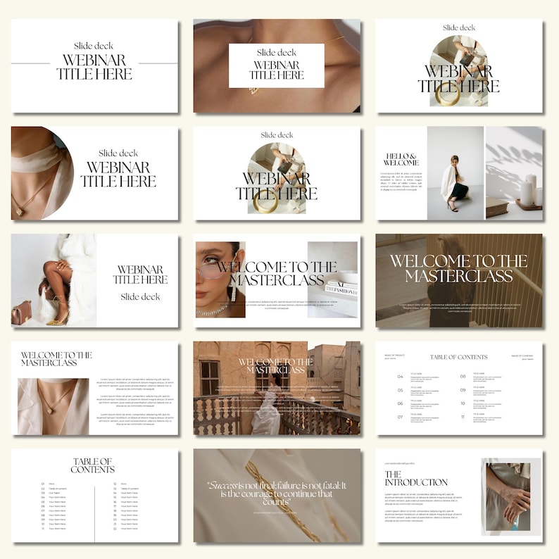 Webinar Slide Deck Presentation Template Canva Presentation Template ...
