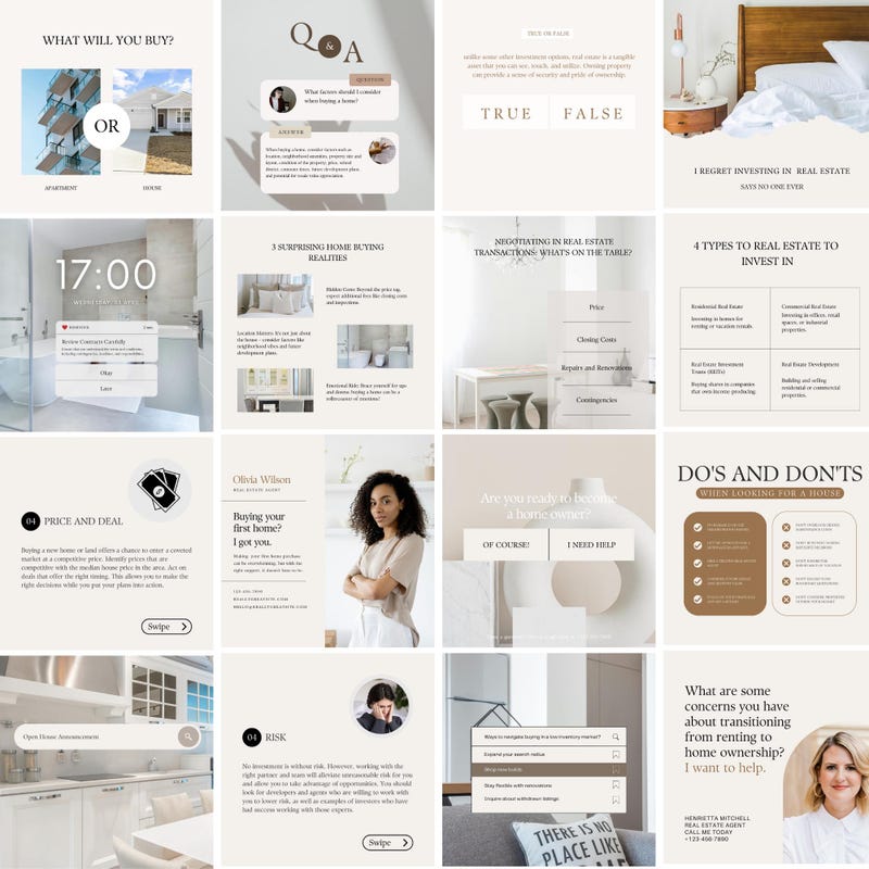 Real Estate Highlight Covers - Etsy