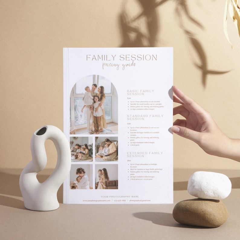 Photography Pricing Guide Template Photography Price List Family Mini Session Pricing Template ...