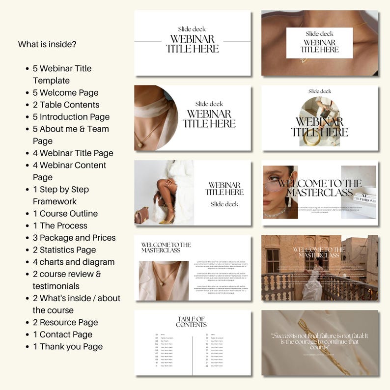 Webinar Slide Deck Presentation Template Canva Presentation Template ...