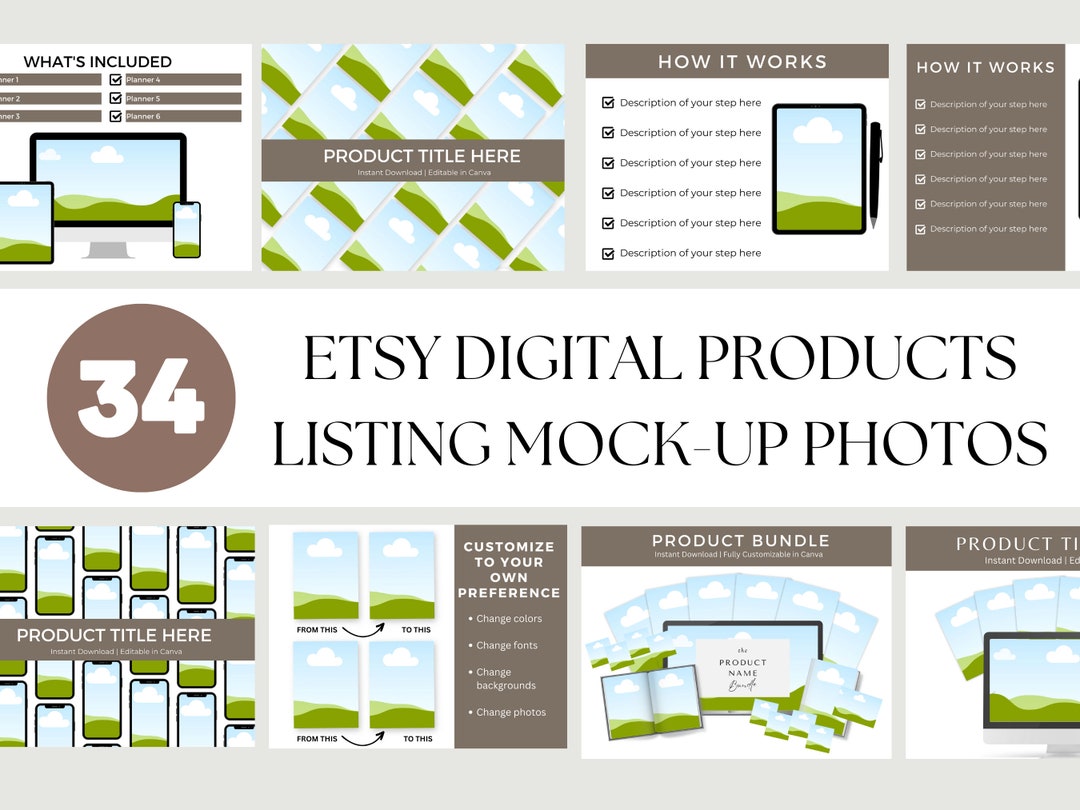 Etsy Listing Mockup Templates, Tools for Etsy Sellers, Mockups for ...