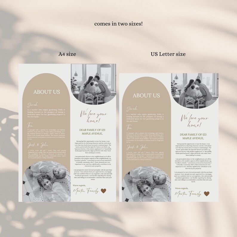 Home Offer Letter Template | Canva Buyer Offer Letter | Family Home ...