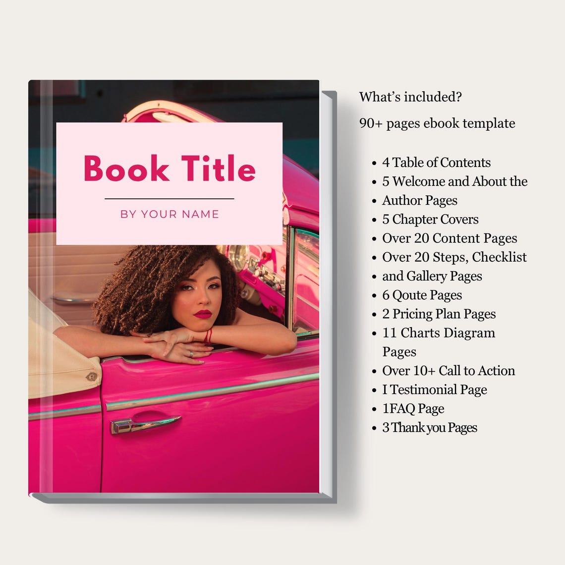 Pink Ebook Template Canva Coaching Guide Book Canva Template Lead ...