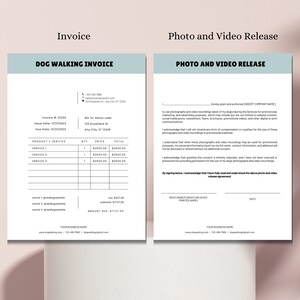 Dog Walking Service Agreement Contract Template, Editable & Printable ...