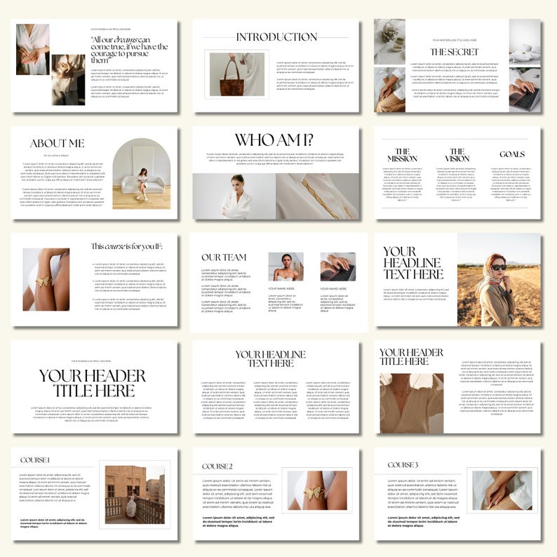 Webinar Slide Deck Presentation Template Canva Presentation Template ...