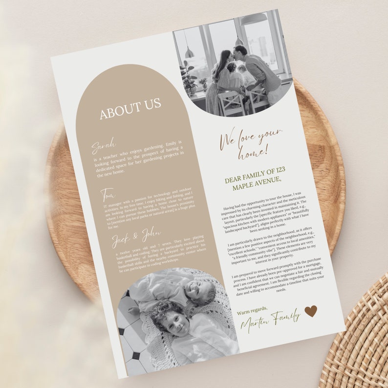 Home Offer Letter Template | Canva Buyer Offer Letter | Family Home ...