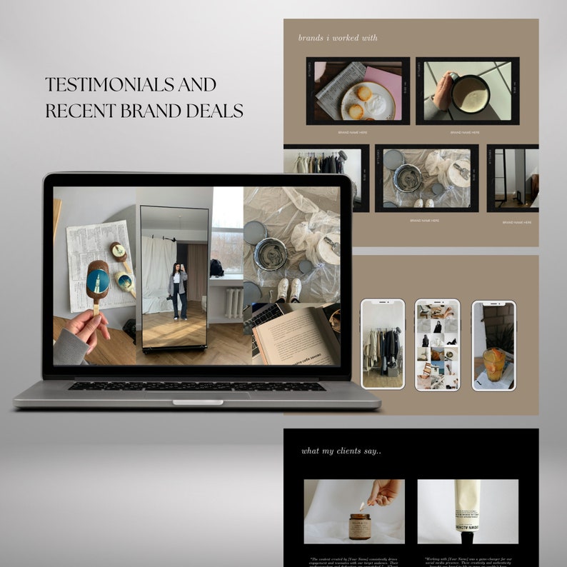 UGC Portfolio Template Canva, UGC Landing Page, UGC Website, Creator ...