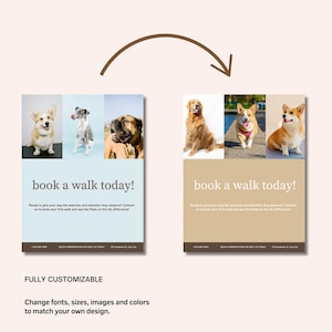 Dog Walker Flyer - Pet Care, Dog Walking, Pet Sitting Dog Walker Flyer ...