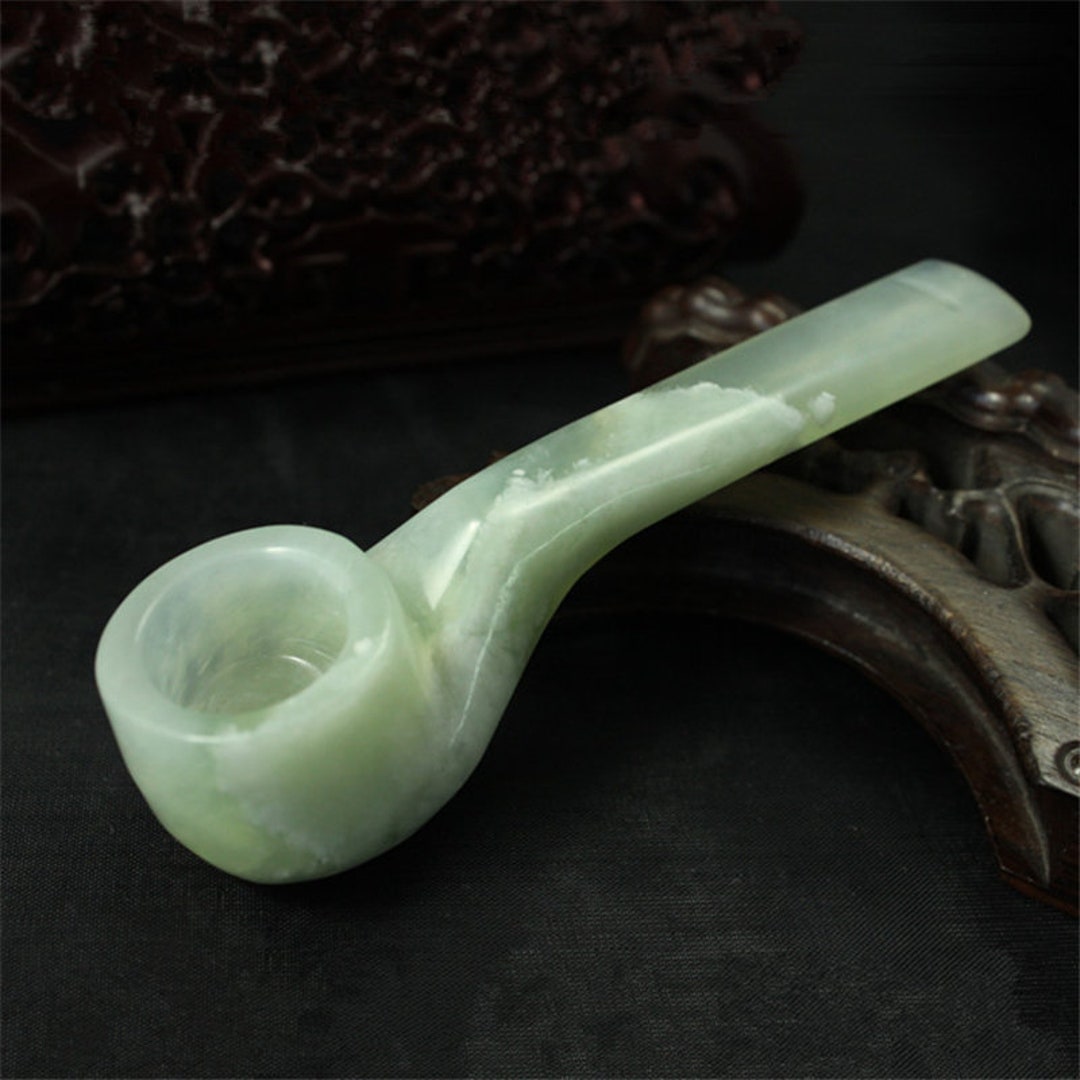 Natural Jade Pipe - Etsy
