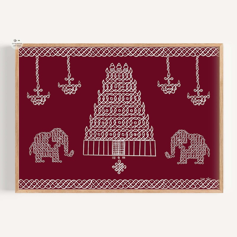 Kolam Wall Paintings - Etsy